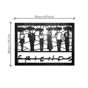 Friends Metal Wall Decor, Friends Metal Poster, Monica, Rachel, Phoebe ...