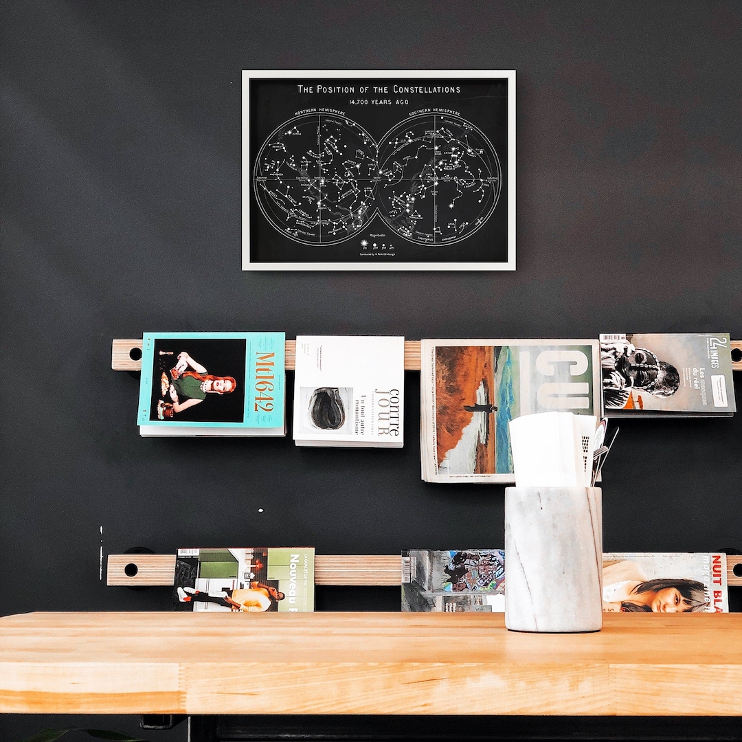 Position of the Constellations, Astronomy Map Poster, Star Map ...