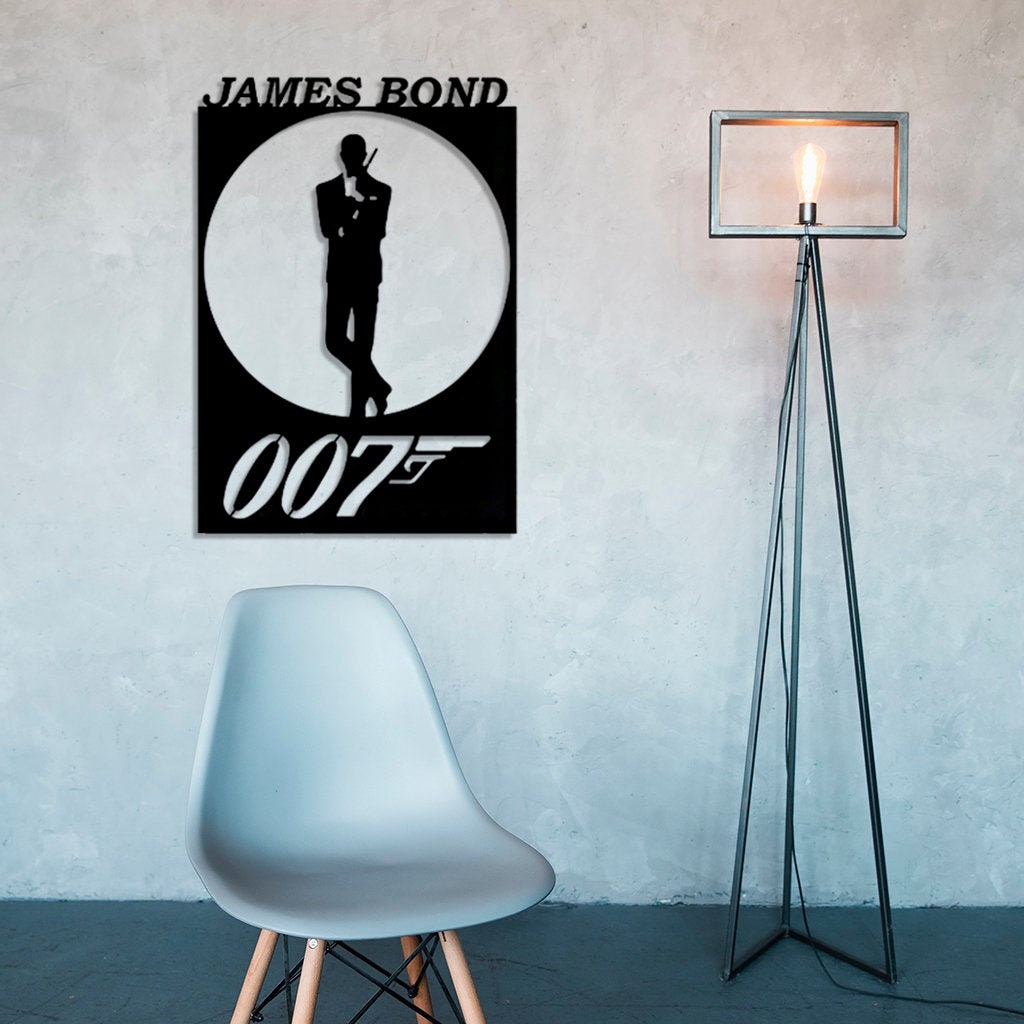 007 James Bond Metall Wanddekoration, Büro Wand dekor, Metall Wandkunst ...