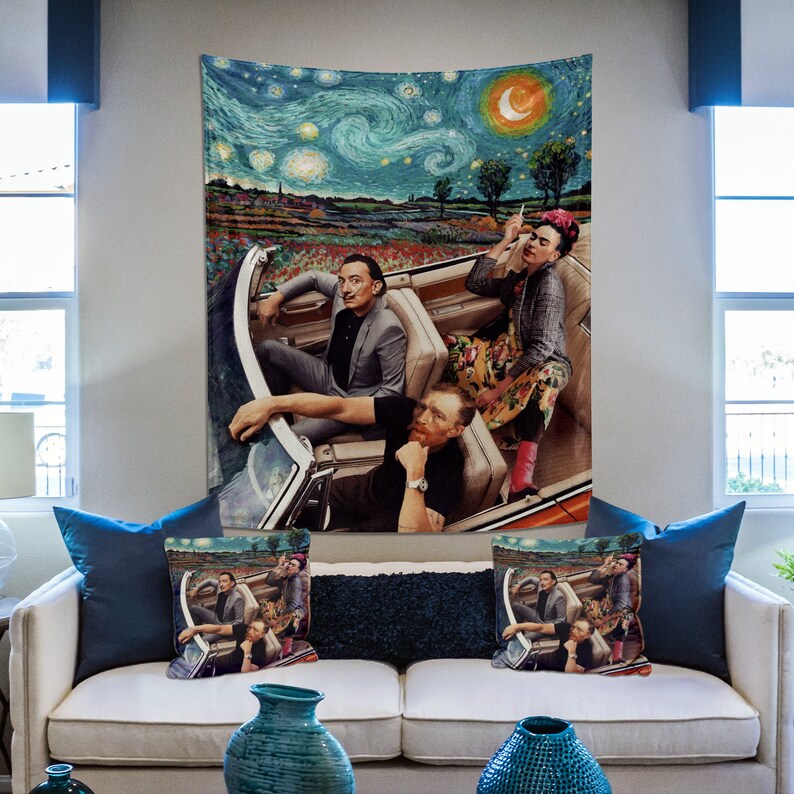 Frida Kahlo Salvador Dalí Vincent van Gogh Art lover gift | Etsy