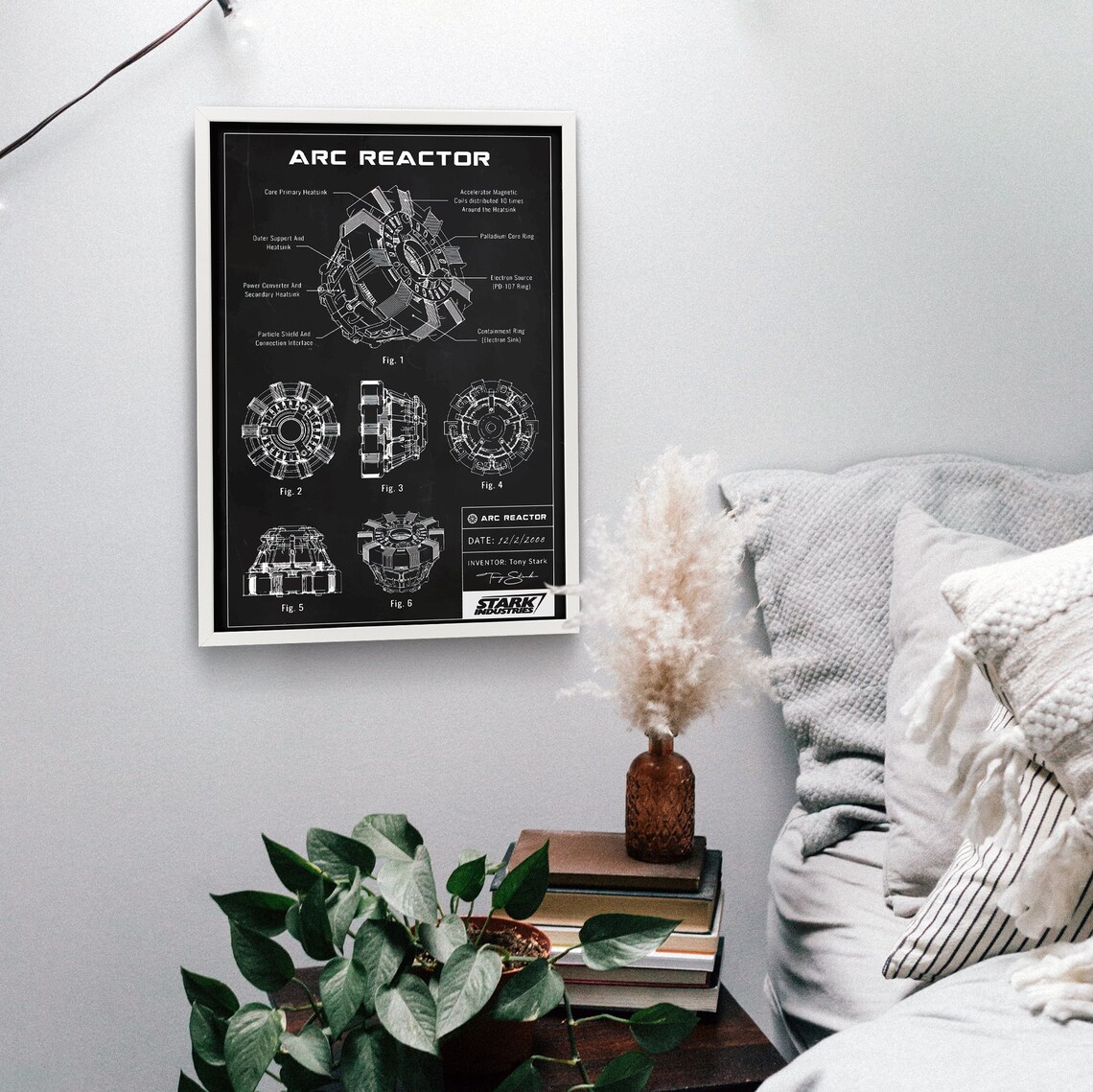 Arc Reactor Schematic Diagram Poster, Iron Man Tony Stark Fan Gift - Etsy