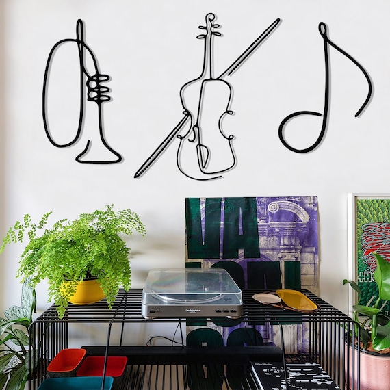 Music Lover Gift Music Wall Decor Trumpet Wall Art Note | Etsy