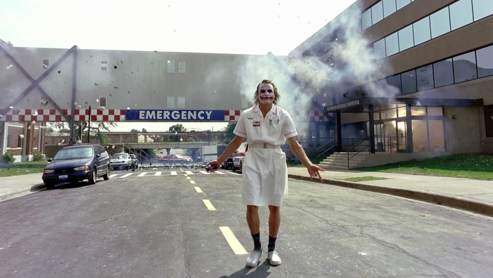 The Dark Knight Hospital Explosion Joker Hospital Explosion | Etsy