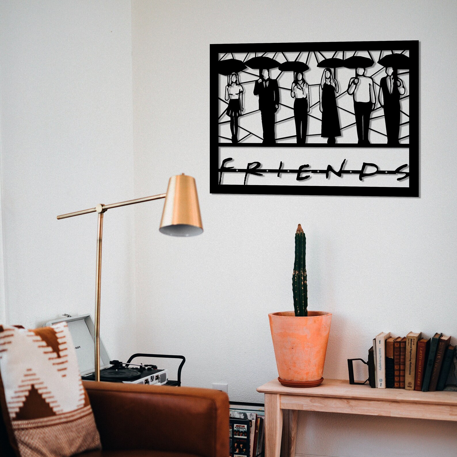 Friends Metal Wall Decor, Friends Metal Poster, Monica, Rachel, Phoebe ...