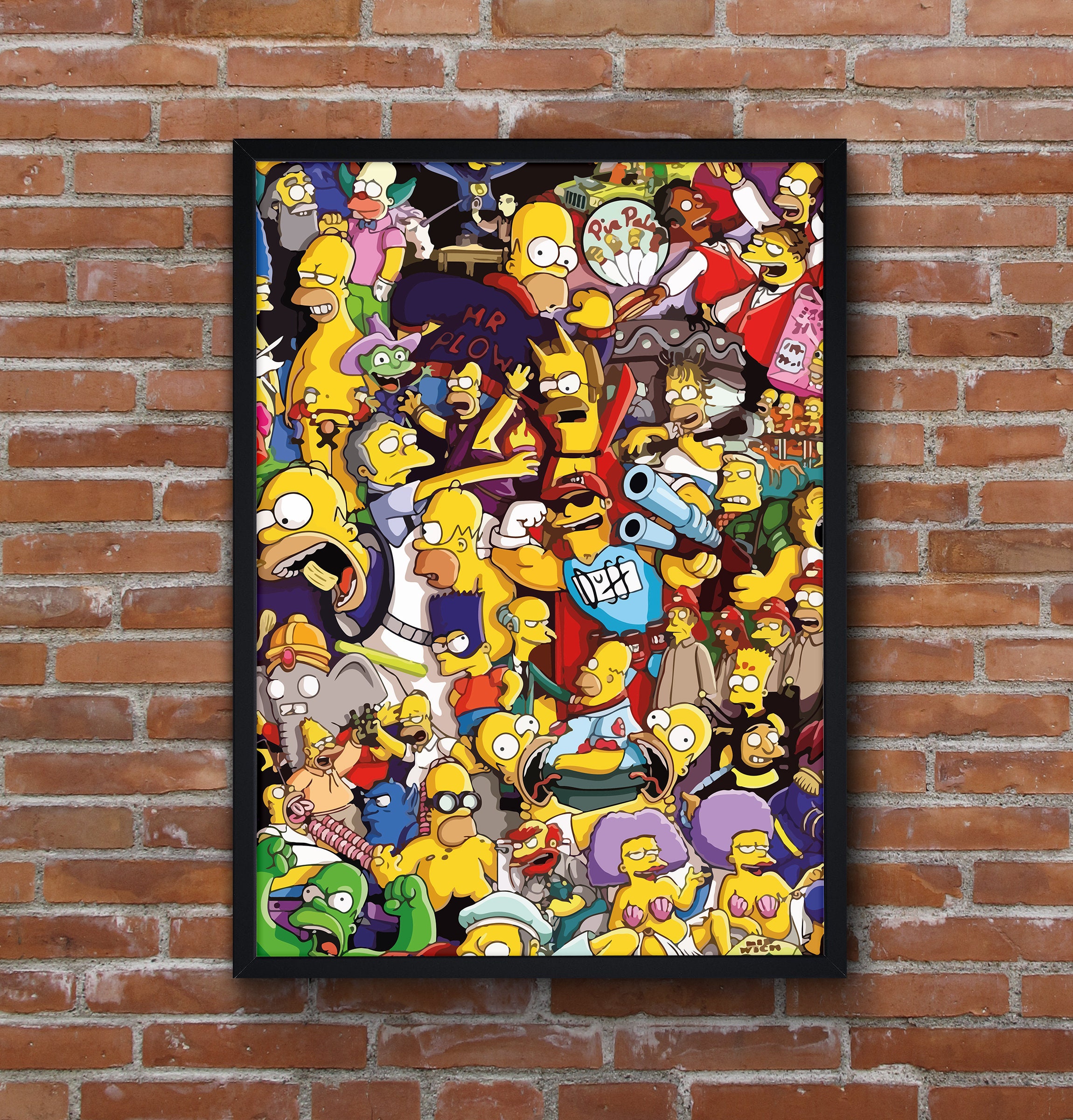 The Simpsons Poster Pop Art Poster Cartoon Poster Art Work - Etsy