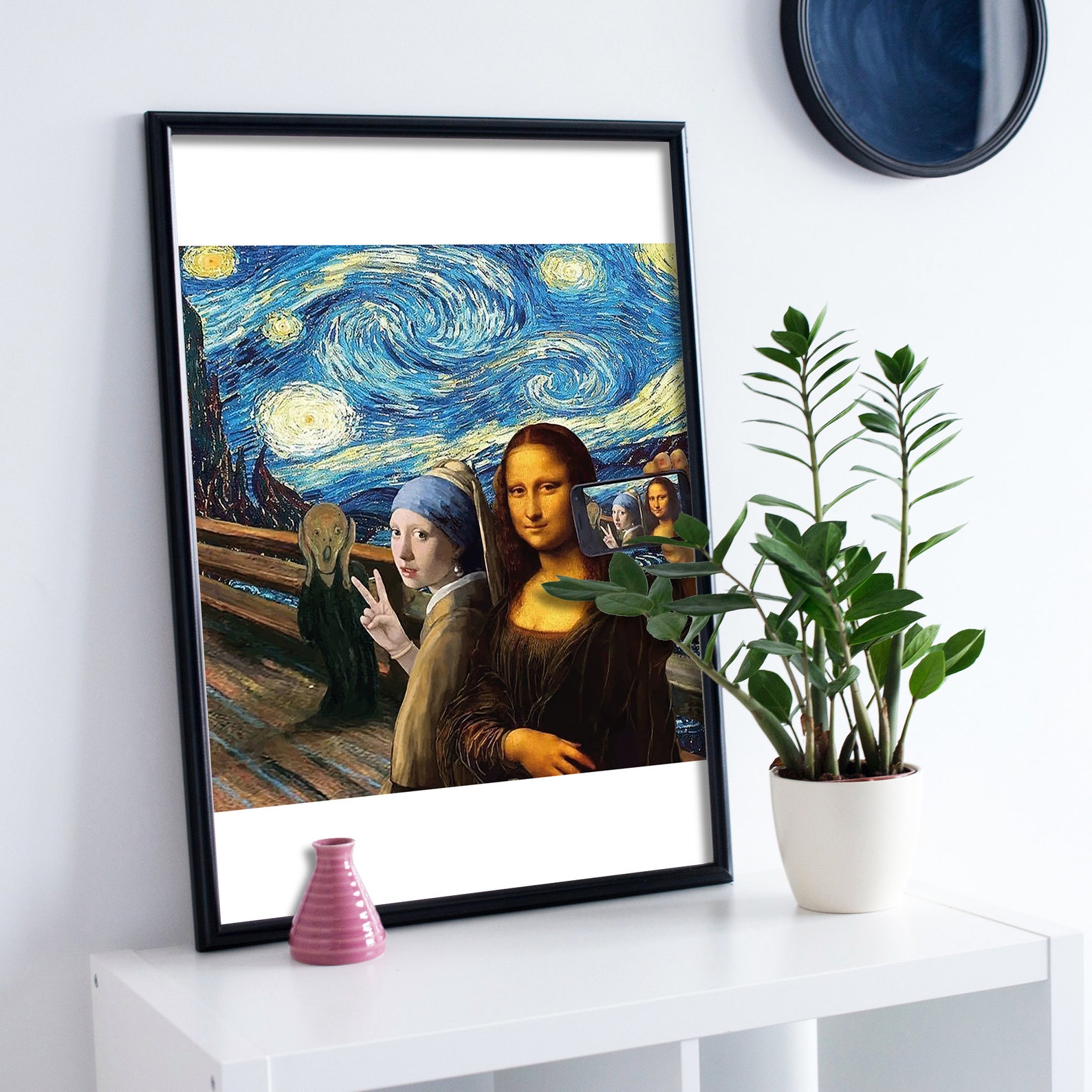 Mona Lisa Poster, the Scream Poster, Girl With a Pearl Earring Poster ...