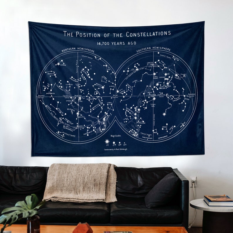 Position of the Constellations Tapestry Astronomy Map - Etsy