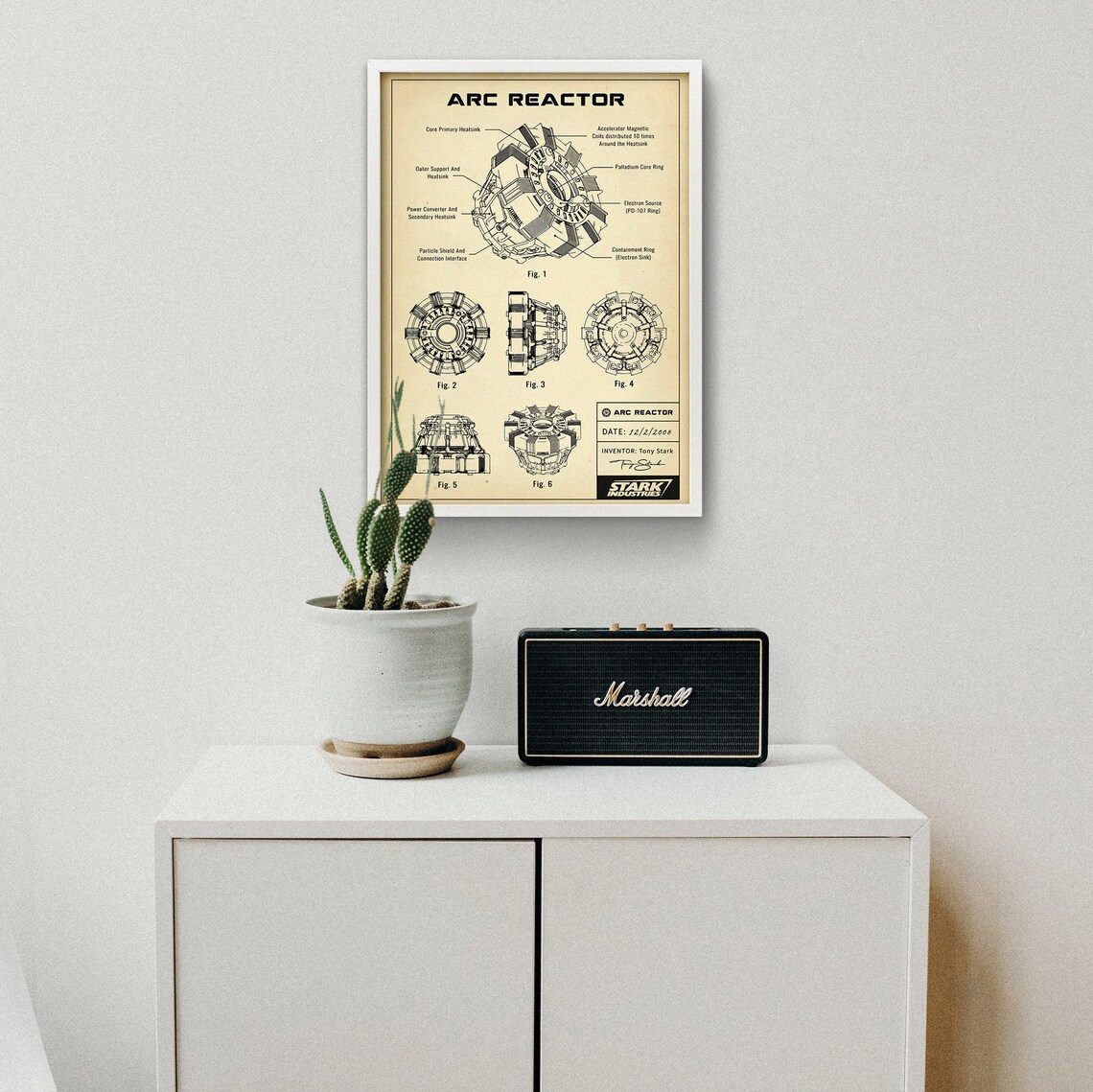 Arc Reactor Schematic Diagram Poster, Iron Man Tony Stark Fan Gift - Etsy