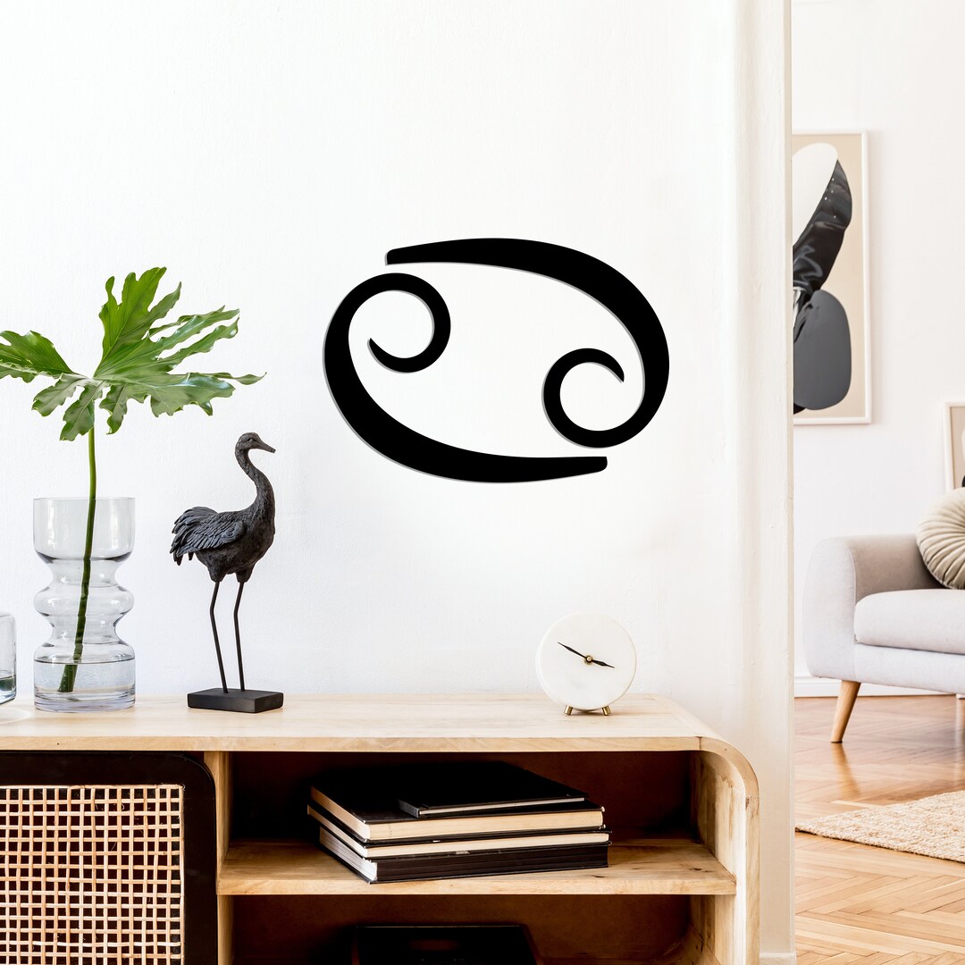 Cancer Zodiac Sign Metal Wall Art, Horoscope Sign, Cancer Wall Art ...
