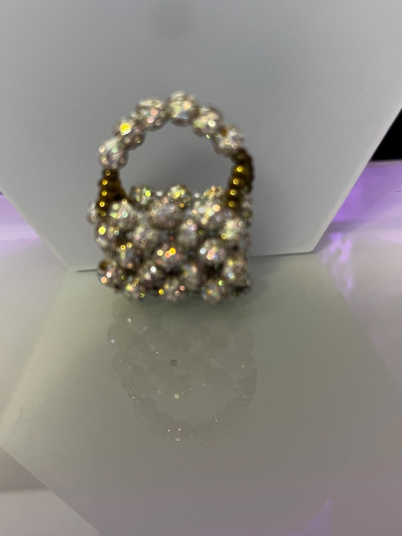 Handmade Crystal Doll Purse Mini Barbie Handbag Bitsy Bling Accessory ...