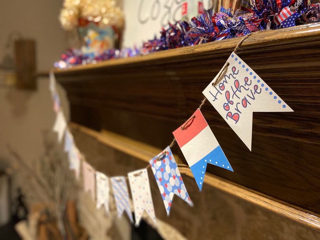 PRINTABLE Patriotic Banner // 4th of July Banner //independence Day ...