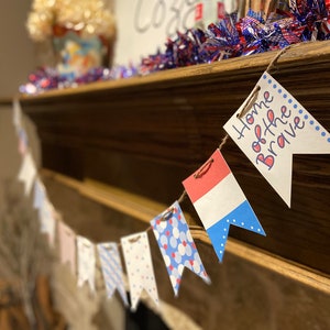 PRINTABLE Patriotic Banner // 4th of July Banner //independence Day ...