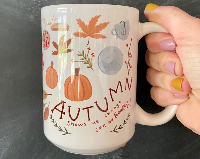 Autumn Mug, Fall Mug, Pumpkin Mug, Gifts for Fall, Gifts for Her ...