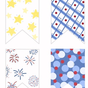 PRINTABLE Patriotic Banner // 4th of July Banner //independence Day ...