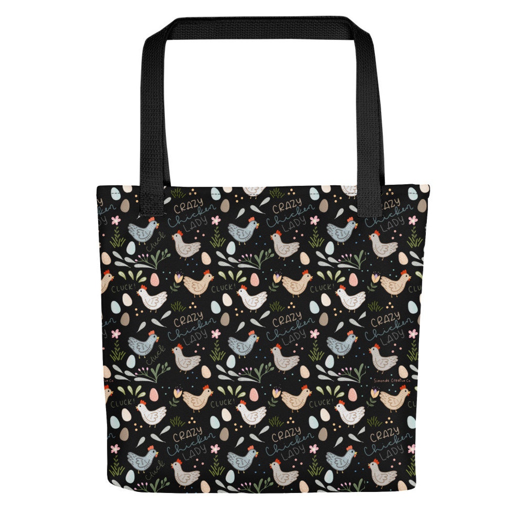 Chicken Tote Bag, Crazy Chicken Lady Gifts, Gifts for Chicken Lovers ...