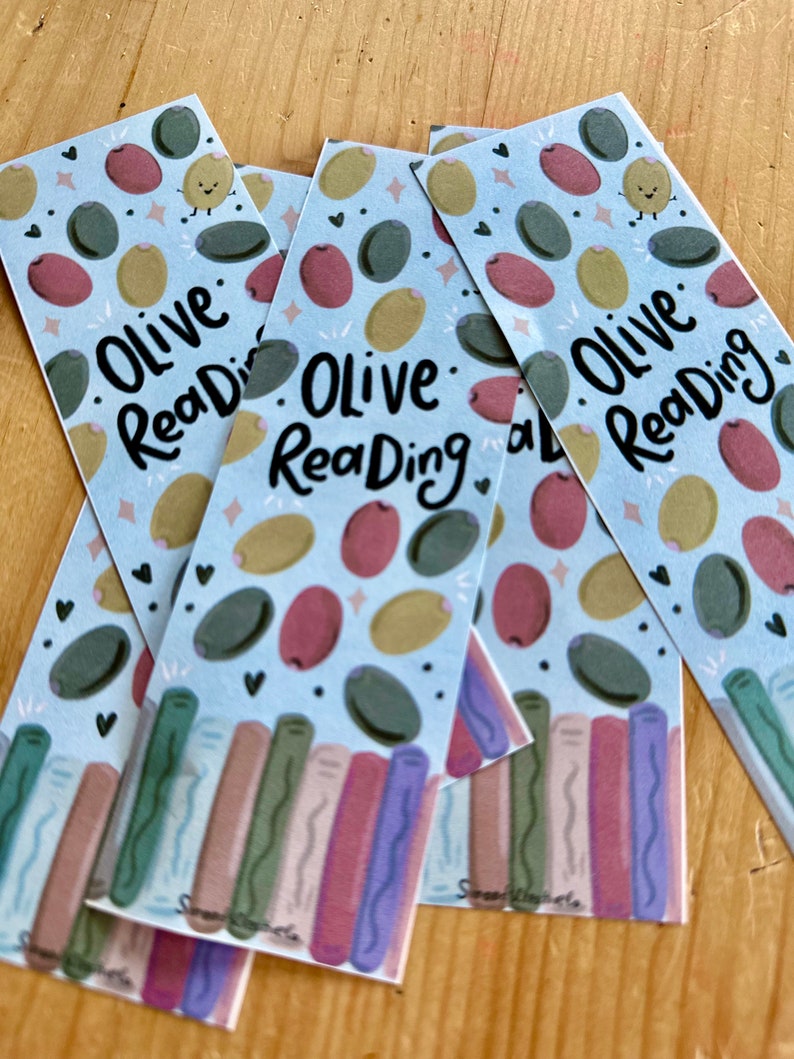 Olive Reading Bookmarks, Kid Bookmarks, Printable Bookmark - Etsy
