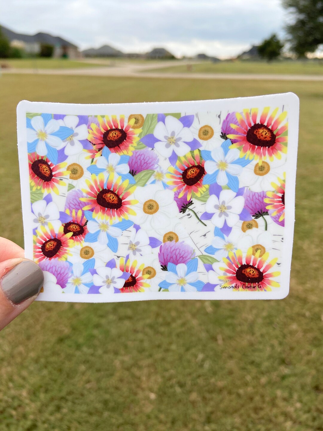 Colorado State Sticker Colorado State Flower Stickers - Etsy UK