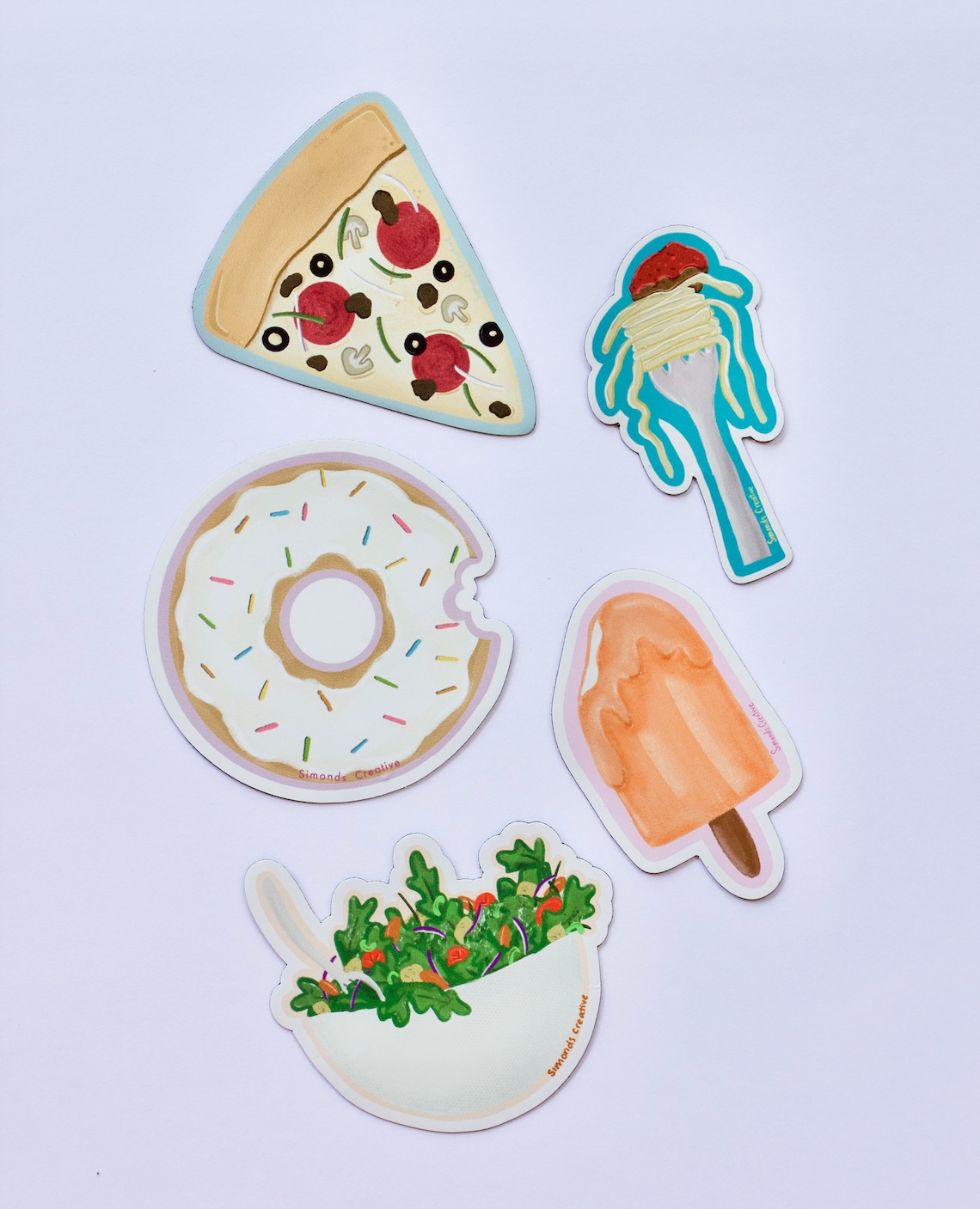 Cute Magnets for fridge Food magnets illustrated food | Etsy