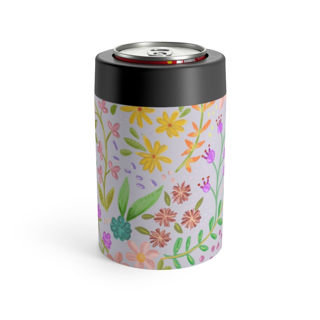 Floral Can Holder, Cute Koozie, Cozy Holder, Gifts for Beer Lovers, Can ...