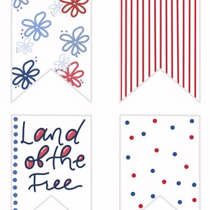PRINTABLE Patriotic Banner // 4th of July Banner //independence Day ...
