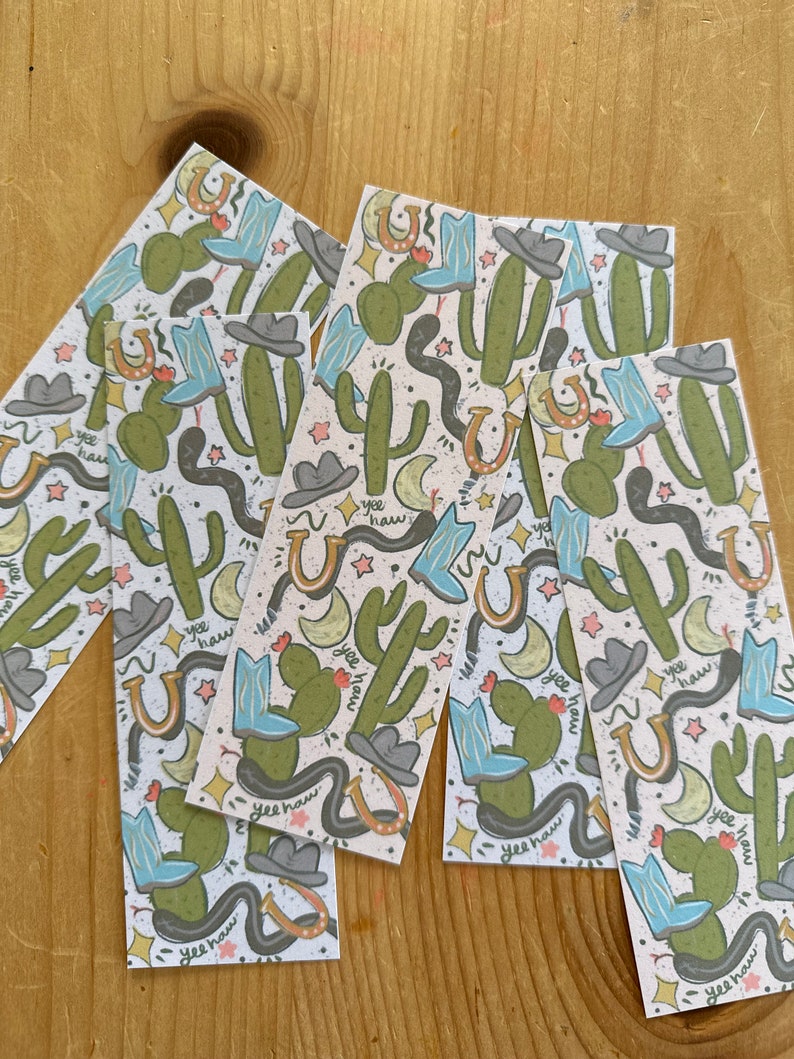 Western Bookmarks, Printable Bookmarks, Bookmarks for Gifts, Western ...