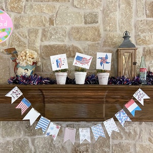 PRINTABLE Patriotic Banner // 4th of July Banner //independence Day ...