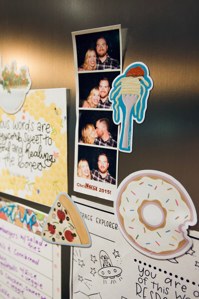 Cute Magnets for Fridge, Food Magnets, Illustrated Food, Refrigerator ...
