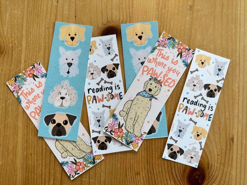 Dog Bookmarks, Valentines Card Printable, Bookmarks for Kids, Printable ...