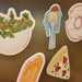 Cute Magnets for Fridge Food Magnets Illustrated Food - Etsy