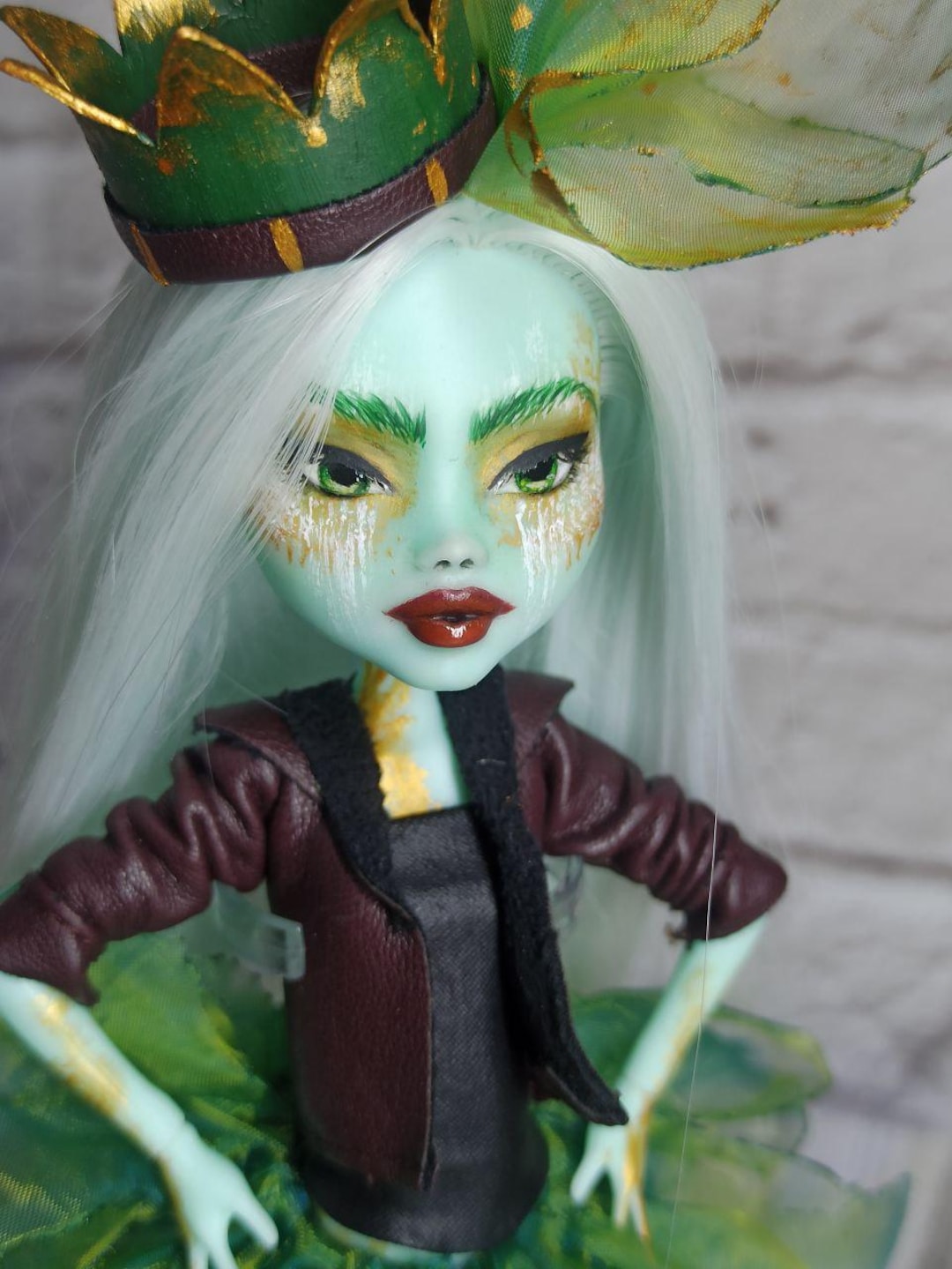 Forest Princess Dryad Nymph Girl Ooak Doll Monster High Unique Handmade ...