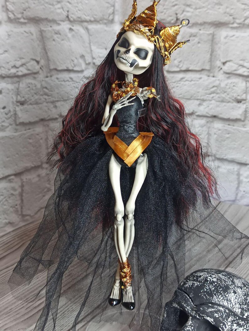 Queen of the Dead. Princess of the Dead. Reaper Death. OOAK Custom Doll ...