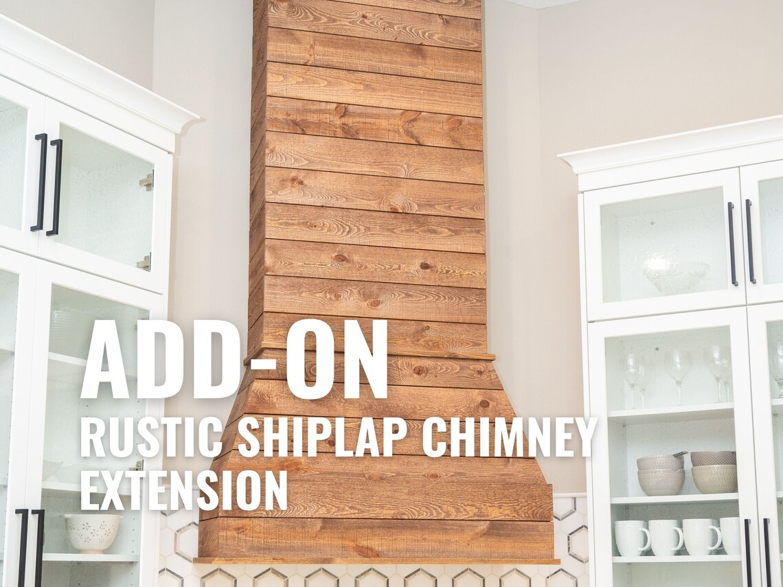 Add on - Chimney Extension, Rustic Shiplap Range Hoods Only, Wood Range ...