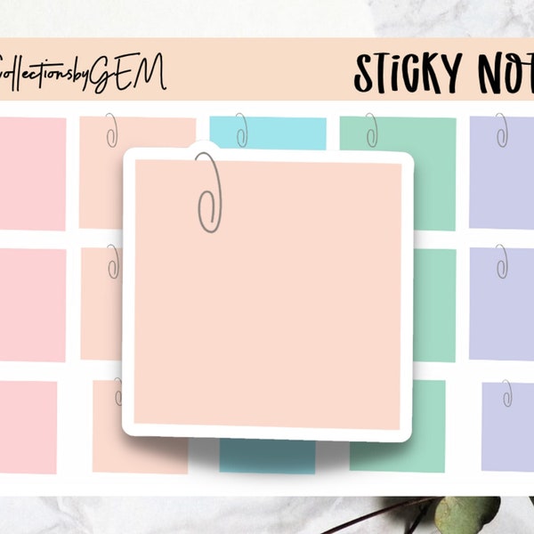 Note Sticker - Etsy