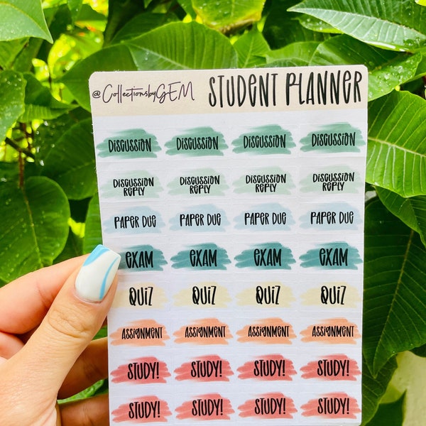 College Planner Stickers - Etsy