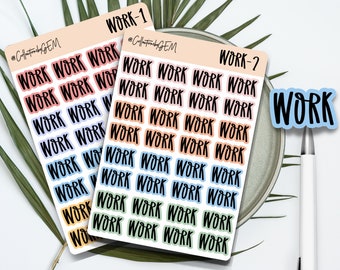 Work Schedule Stickers - Etsy