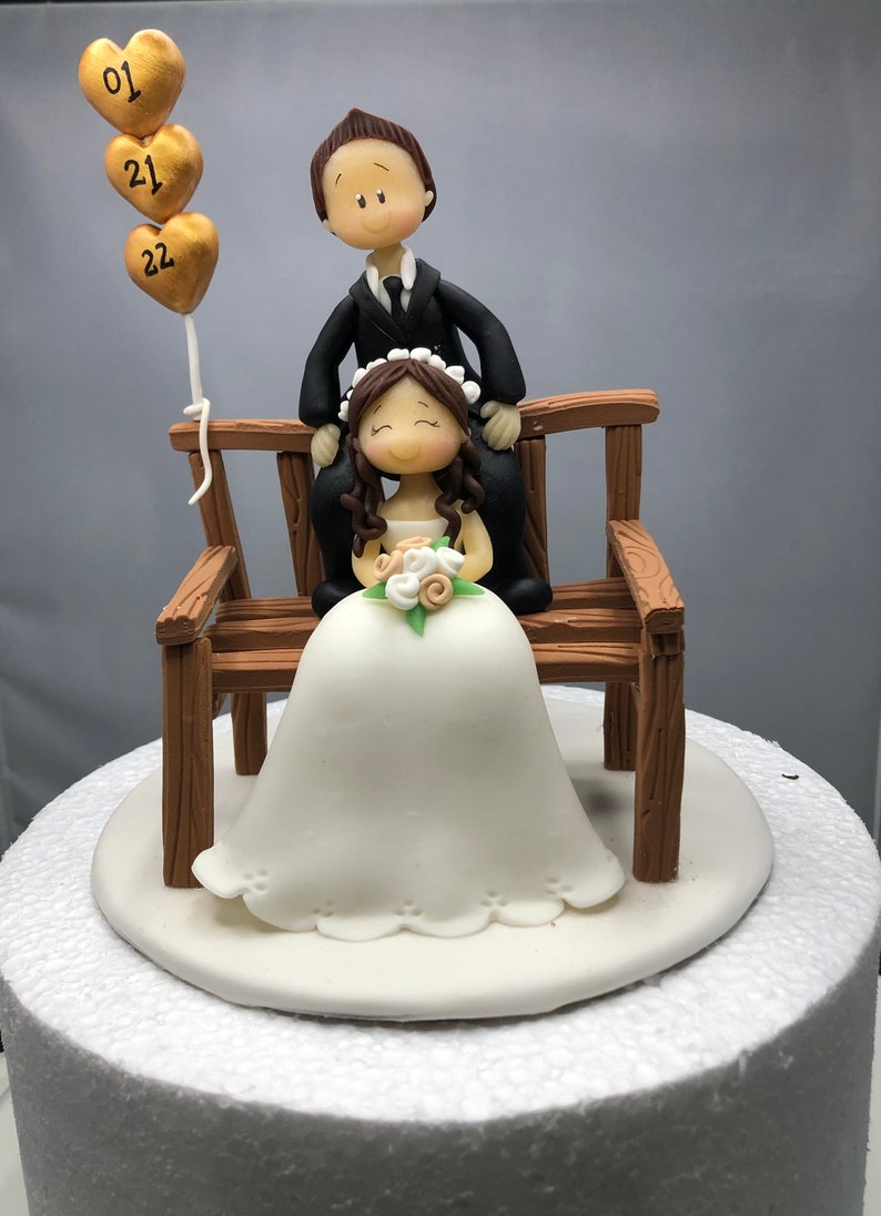 BRIDE GROOM TOPPER Porcelain Toppers Custom Cake Topper - Etsy