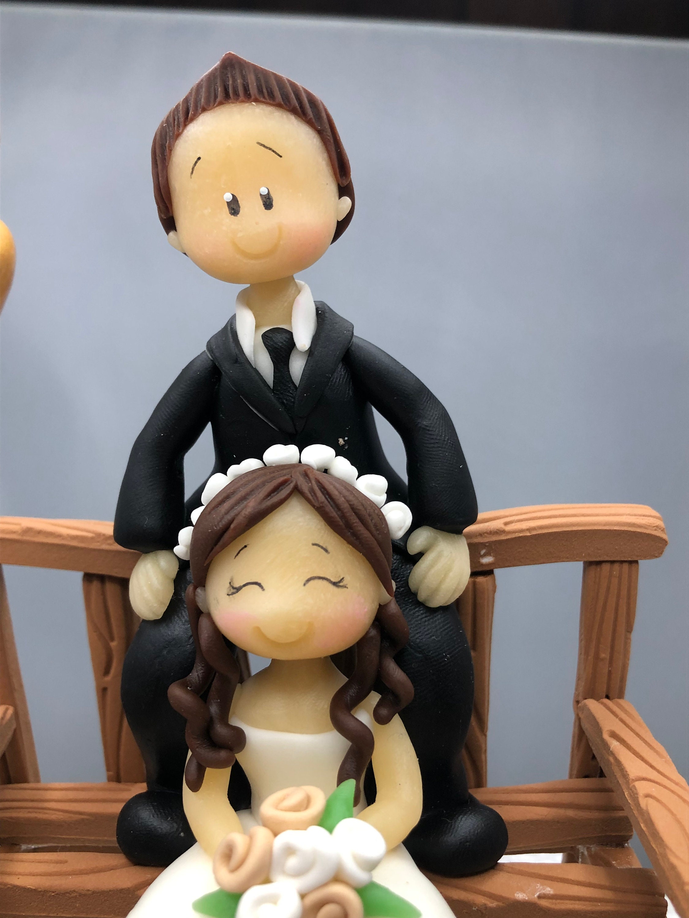 BRIDE GROOM TOPPER Porcelain Toppers Custom Cake Topper - Etsy