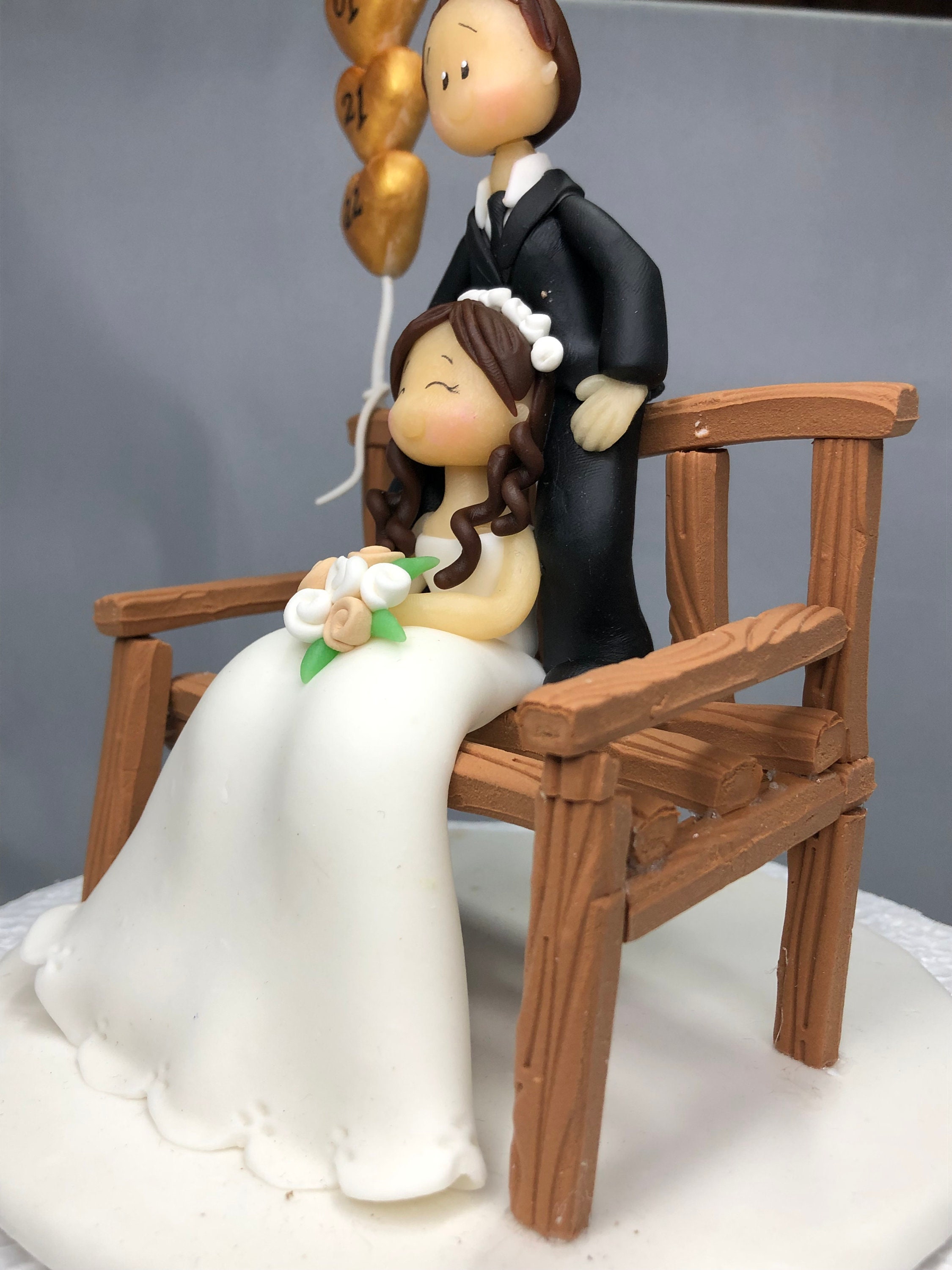 BRIDE GROOM TOPPER Porcelain Toppers Custom Cake Topper - Etsy