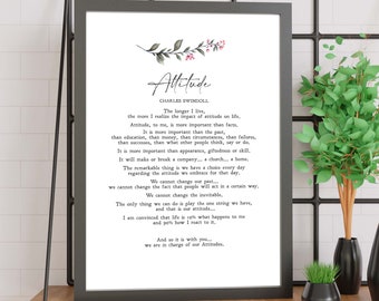 Charles Swindoll Attitude Print - Etsy