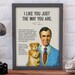 Mr. Rogers Quote I Like You Just the Way You Are Inspiration Vintage ...
