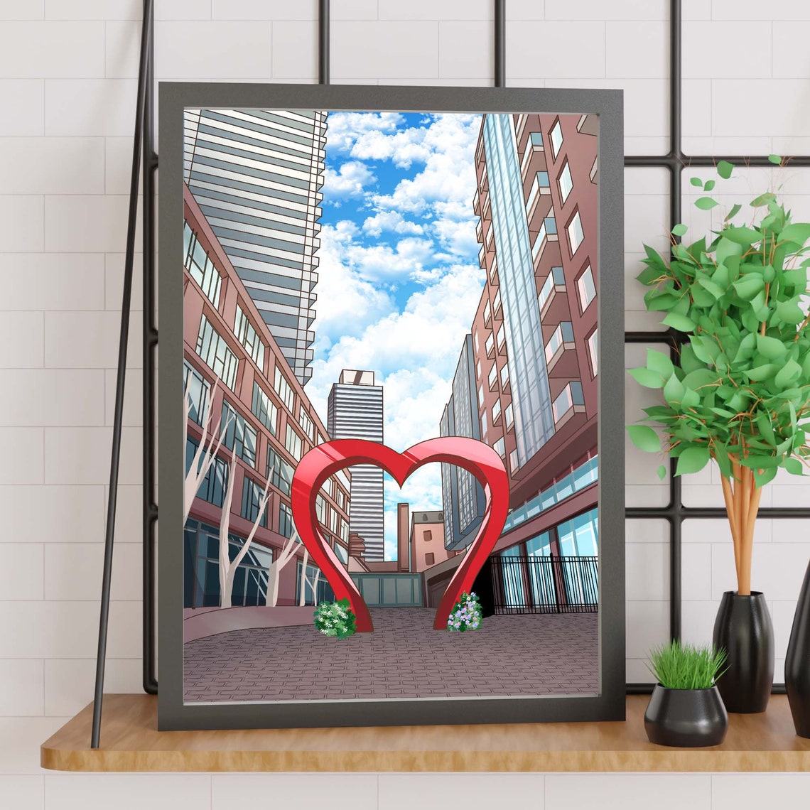 Toronto Distillery District Heart | Toronto Prints | Toronto Wall Art ...