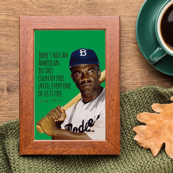 Jackie Robinson Poster - Etsy