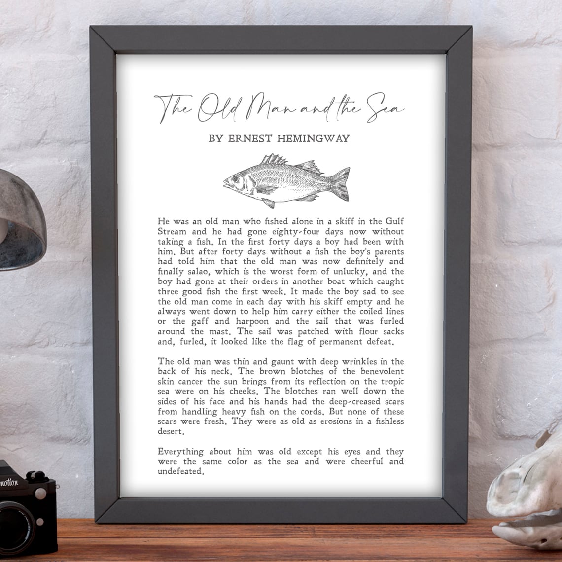 Fishing Quote | the Old Man and the Sea | Ernest Hemingway | Literature ...