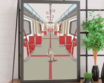 Subway Travel Poster - Etsy