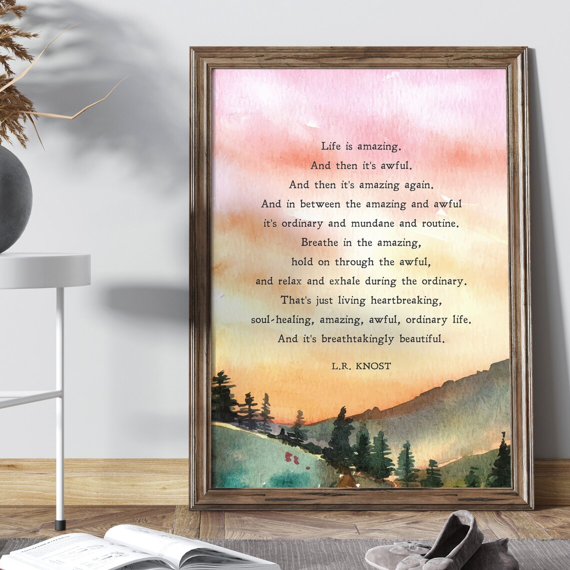 Life is Amazing | L.R. Knost | Poem | Illustrated | Watercolor ...