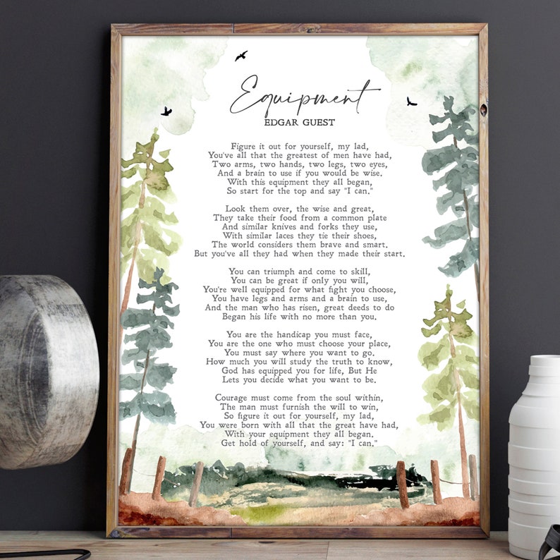 Edgar Albert Guest | Equipment | Poem | Motivation | Inspiration ...