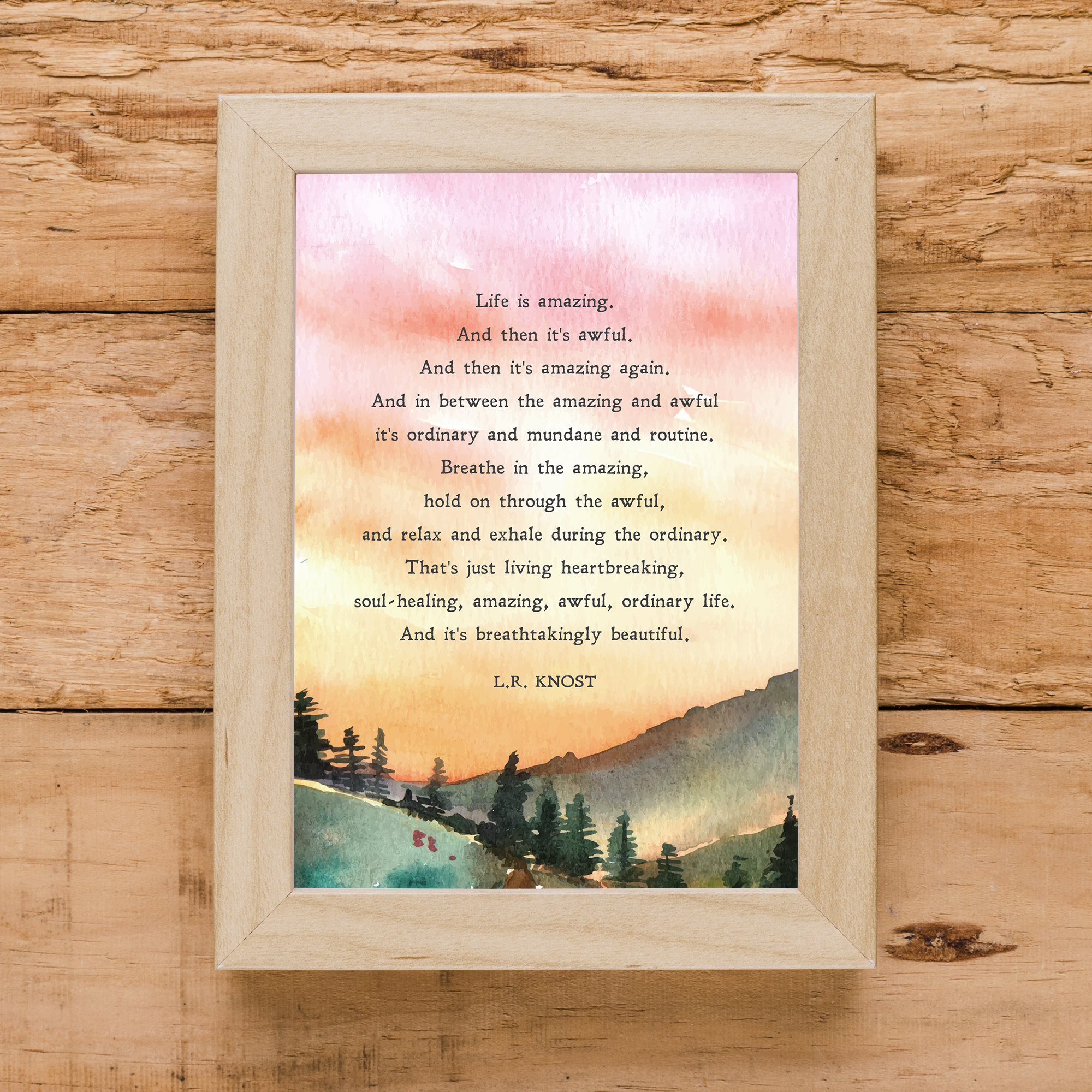 Life is Amazing | L.R. Knost | Poem | Illustrated | Watercolor ...