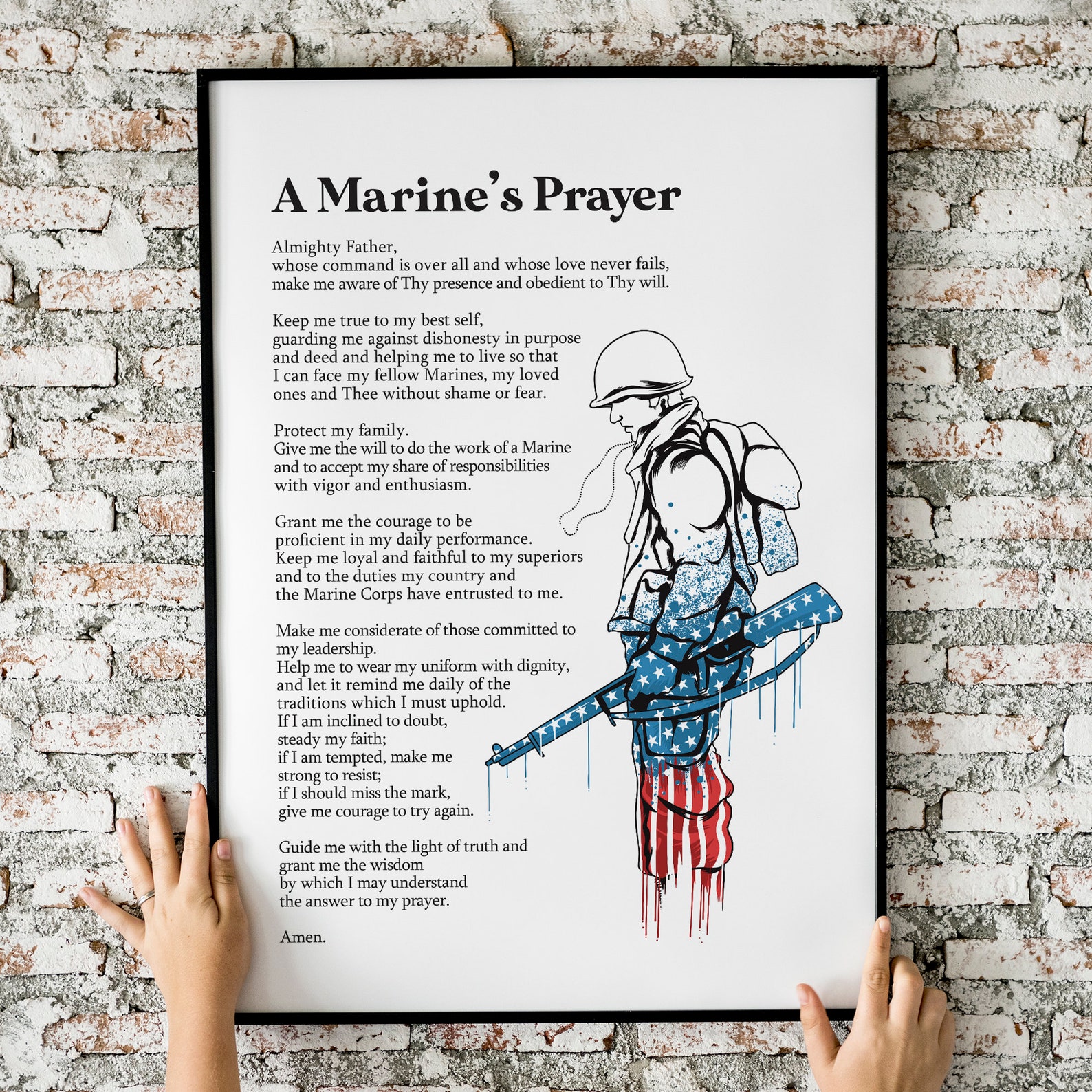 A Marine's Prayer | US Marine Corps | Marine's Gift | American Soldier ...