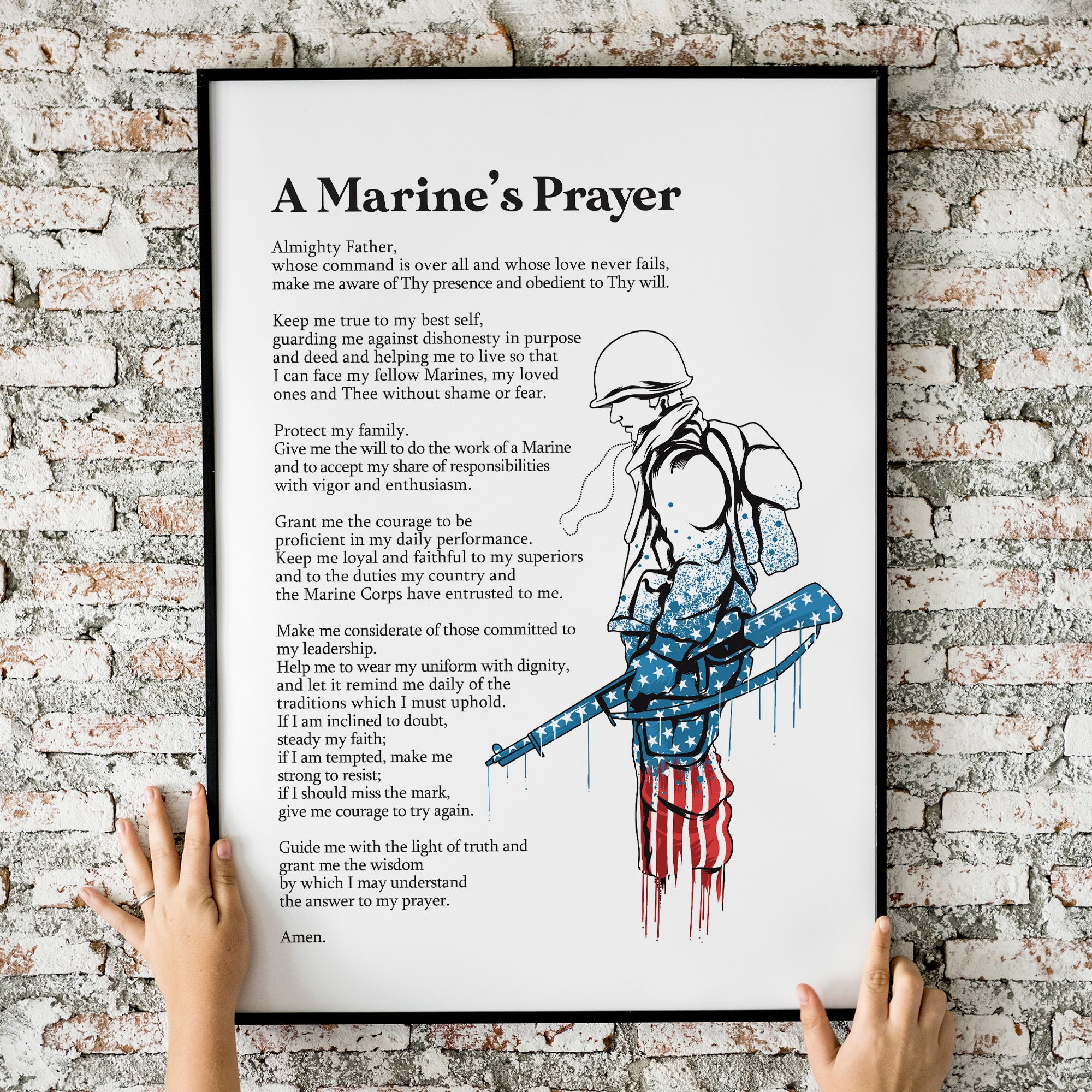 A Marine's Prayer | US Marine Corps | Marine's Gift | American Soldier ...