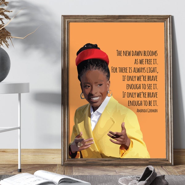 Amanda Gorman Print - Etsy UK